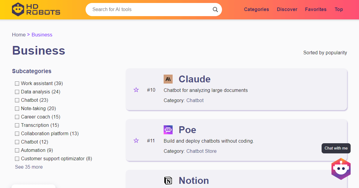 Business AI tools - HD Robots